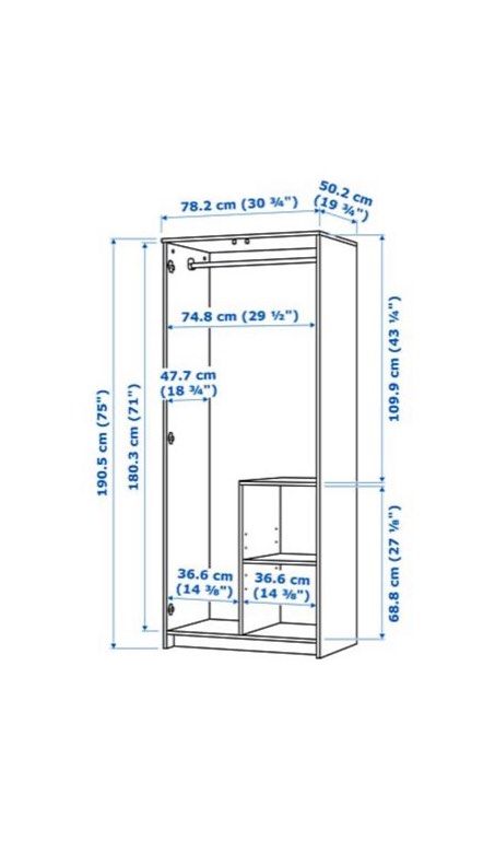 Wardrobe, Open wardrobe, Sliding wardrobe, Children’s wardrobe, BRIMNES ...