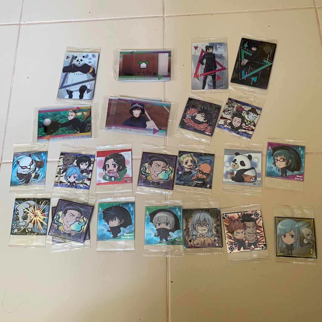 JJK jujutsu kaisen wafer sticker and card megumi toge, Hobbies & Toys ...