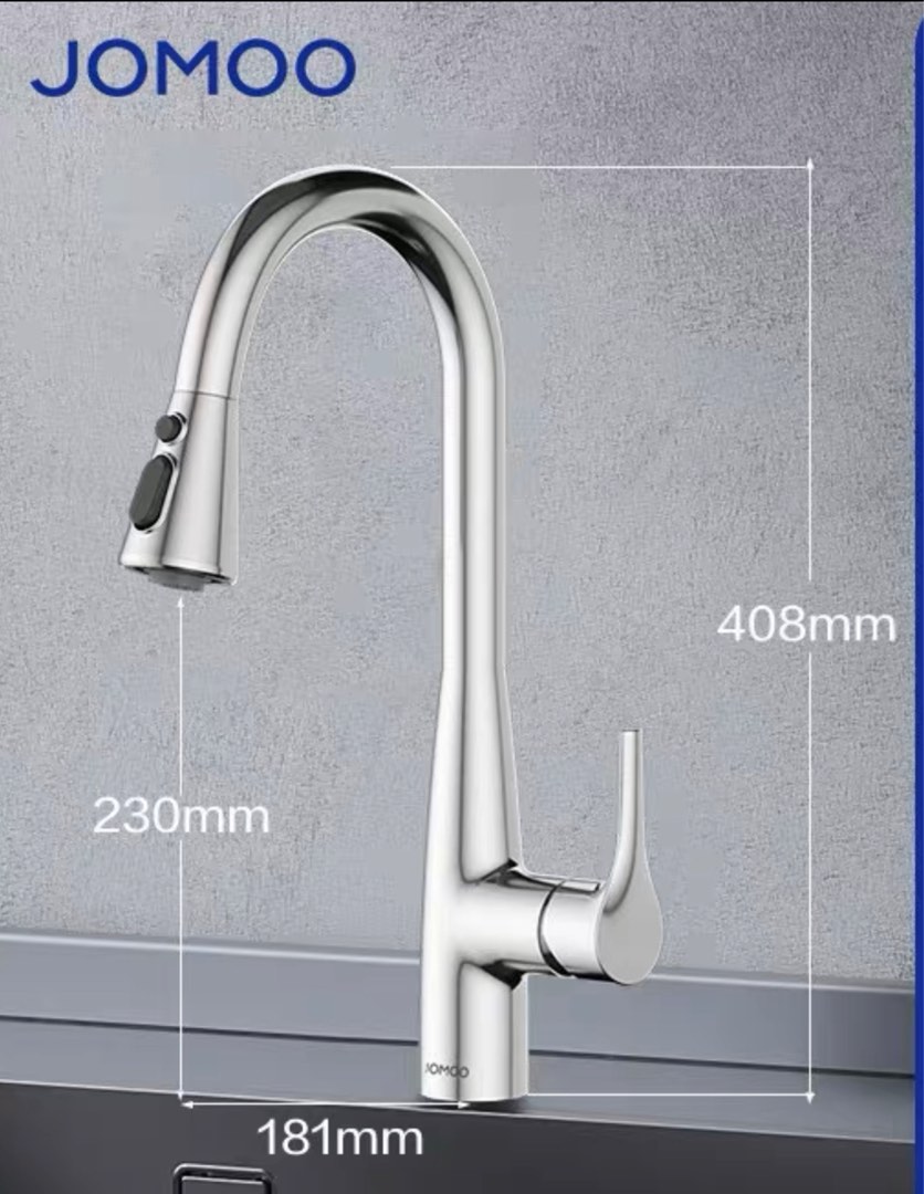 JooMoo Kitchen Pull-Out Tap / Faucet, Furniture & Home Living, Bathroom ...