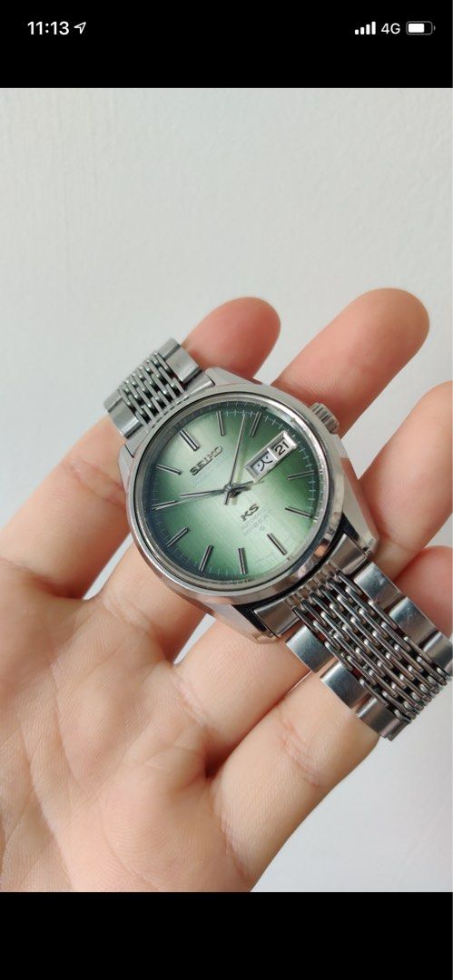 Rare King Seiko Chronometer Green Dial 5626-7040, Men's Fashion, Watches & Accessories, Watches ...