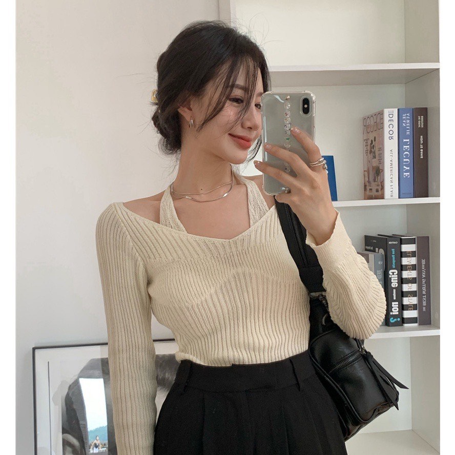 Knit one piece top, Women's Fashion, Tops, Blouses on Carousell