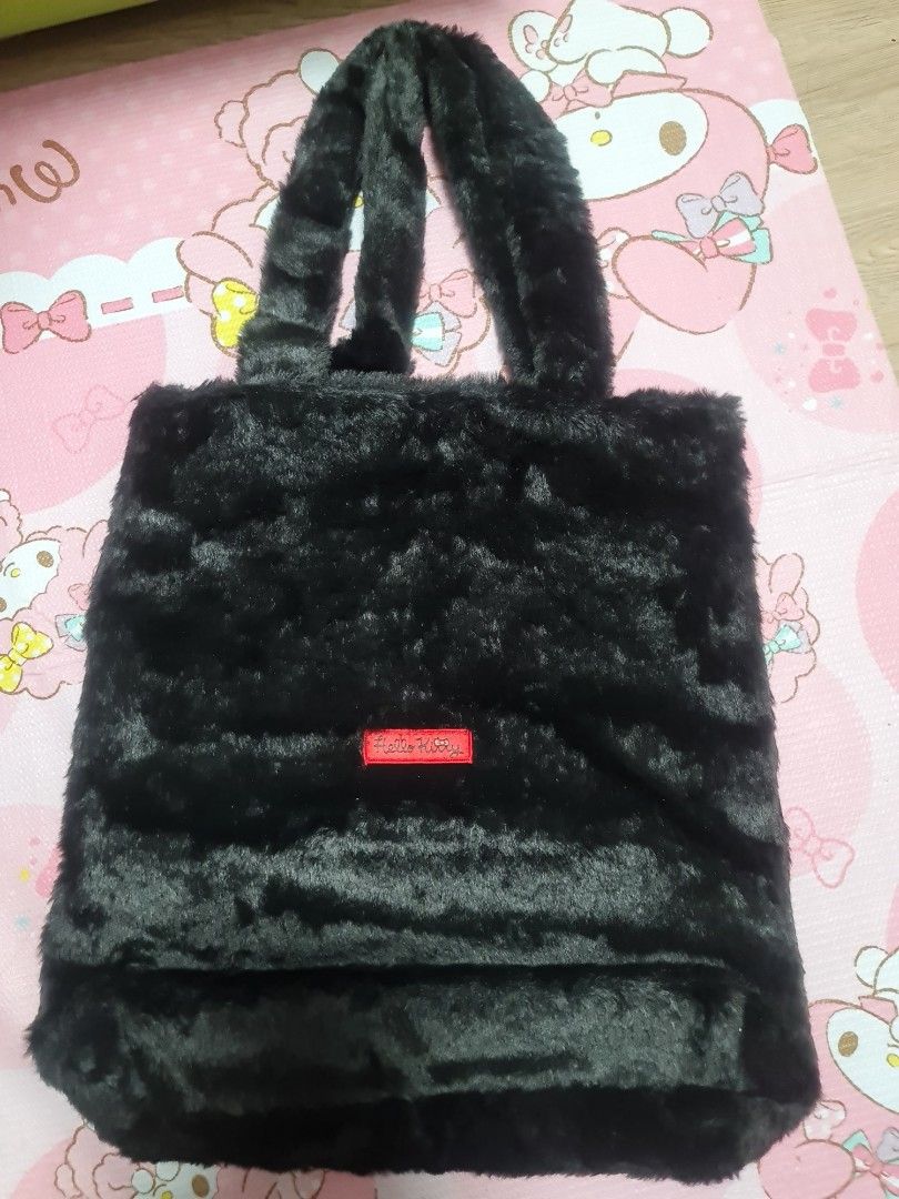 Kuromi Furry Tote Bag, Women's Fashion, Bags & Wallets, Tote Bags on ...