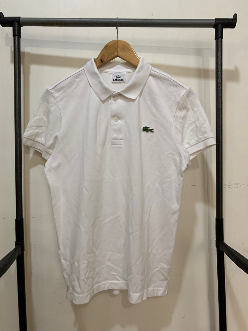 Lacoste White Semi Big logo on Carousell