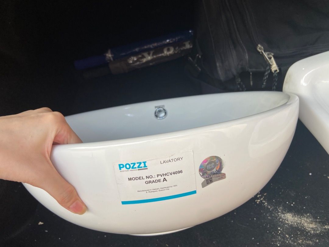 Lavatory sink Pozzi and Royal Fern, Furniture & Home Living, Bathroom ...