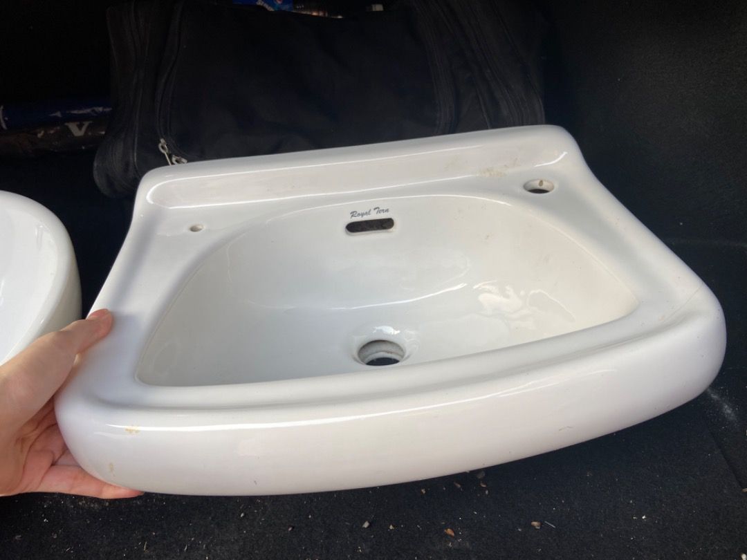 Lavatory sink Pozzi and Royal Fern, Furniture & Home Living, Bathroom ...