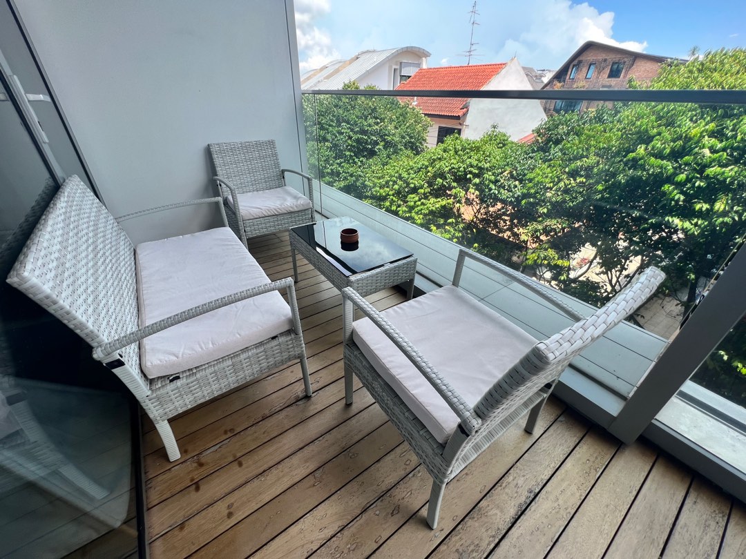 Lazio Patio / Balcony / Outdoor Sofa Set - 4 Piece, Furniture & Home ...