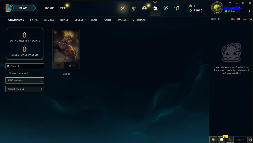 League of legends Fresh Level 30 Account 41k+ Blue Essence on Carousell