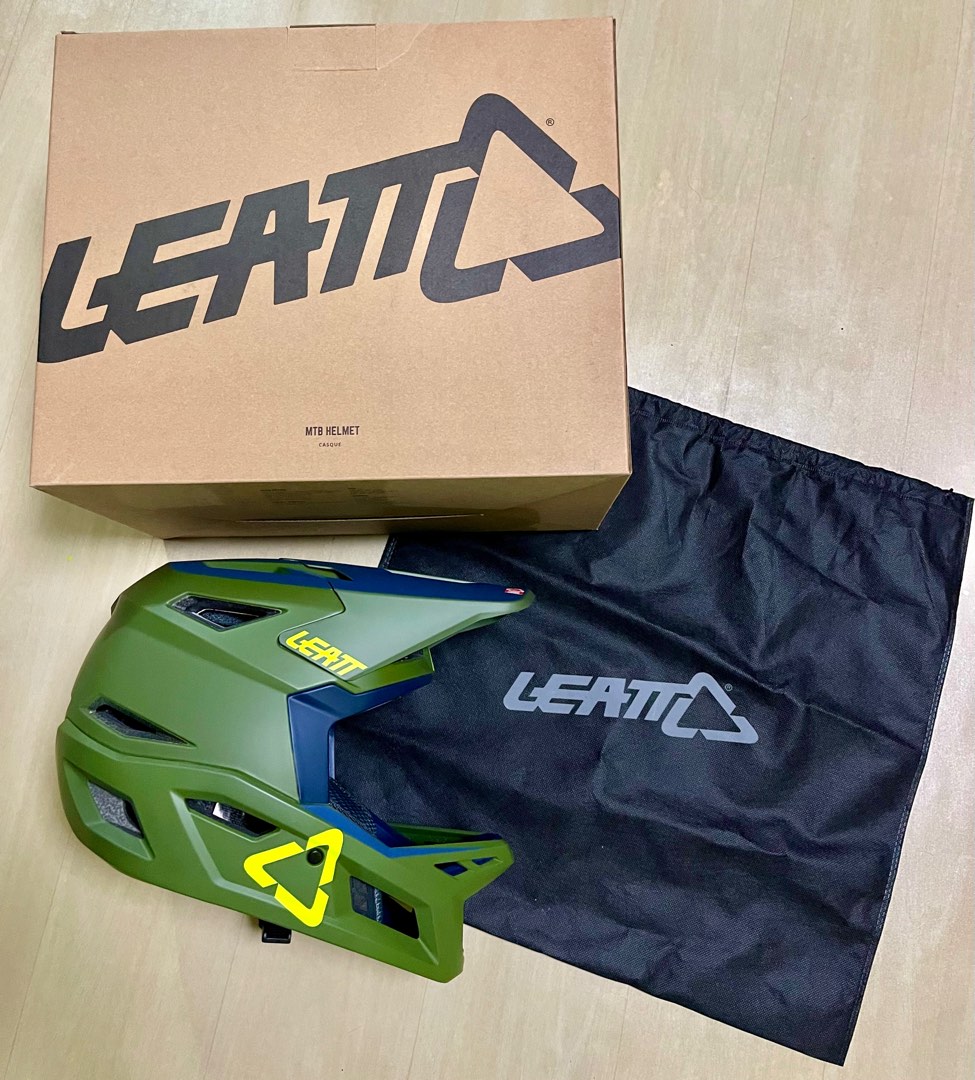LEATT MTB Full Face Helmet 4.0 Cactus, Sports Equipment, Bicycles ...
