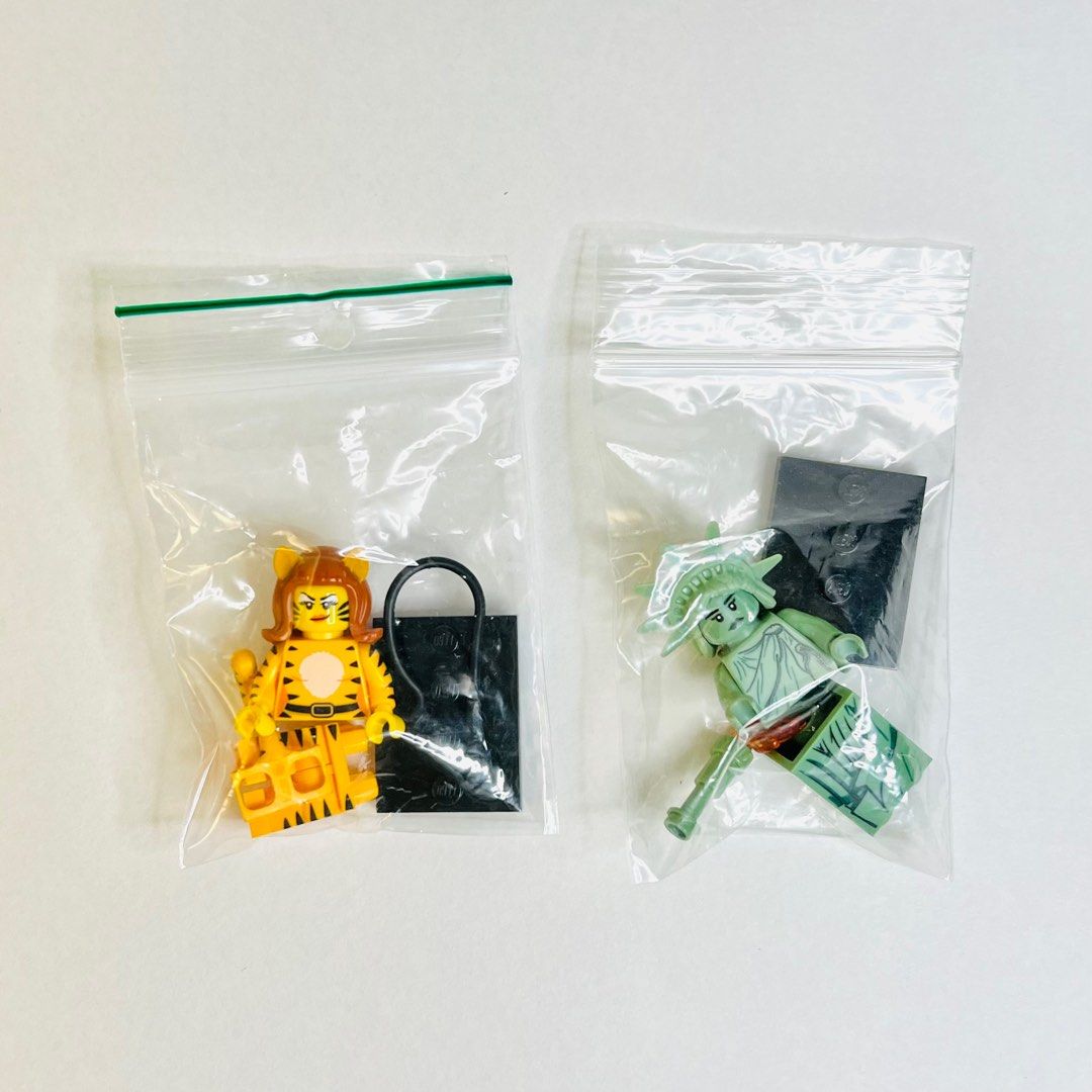 LEGO Minifigure: Lego Lady Liberty (x1) & Lego Tiger Woman (x2), 興趣及遊戲 ...