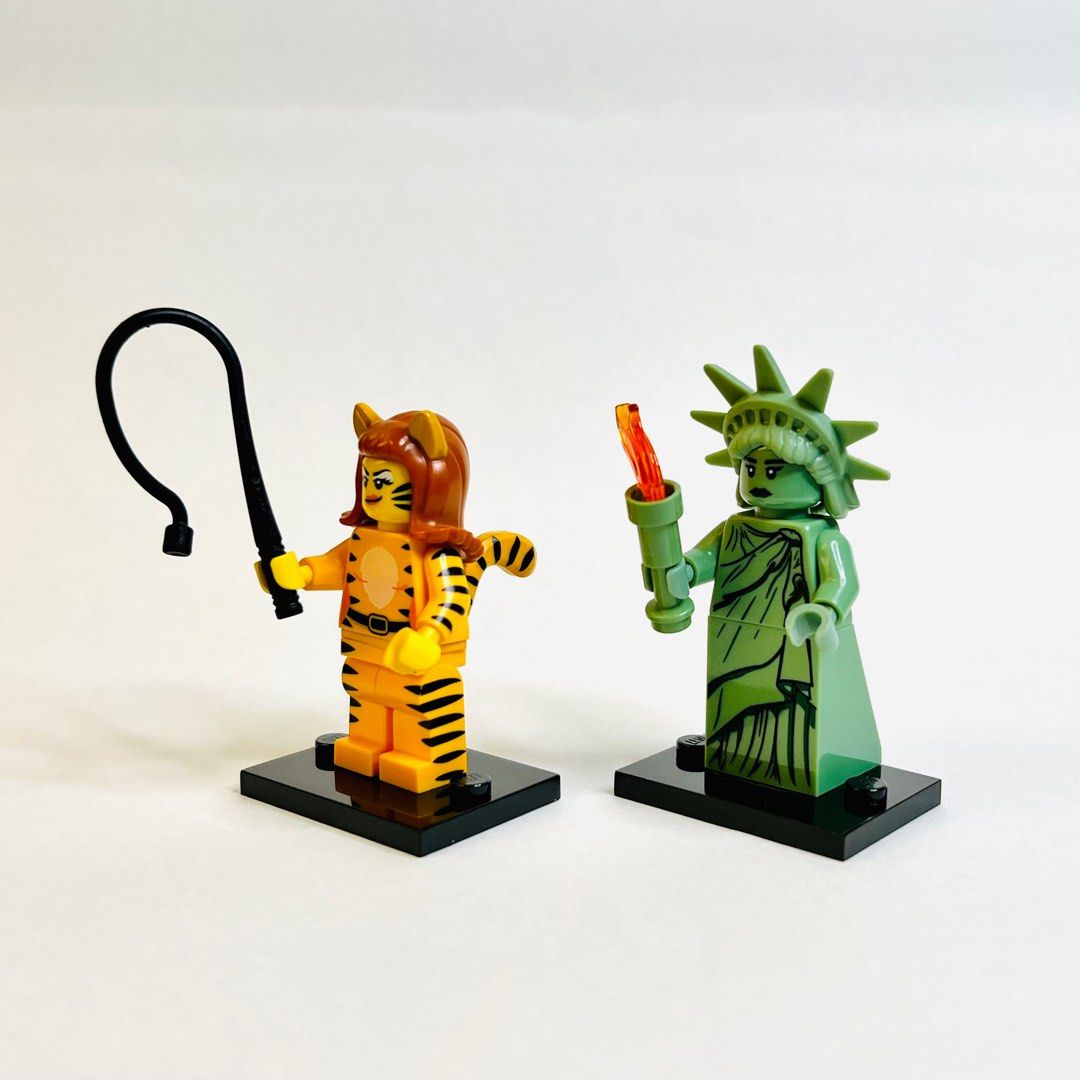 LEGO Minifigure: Lego Lady Liberty (x1) & Lego Tiger Woman (x2), 興趣及遊戲 ...