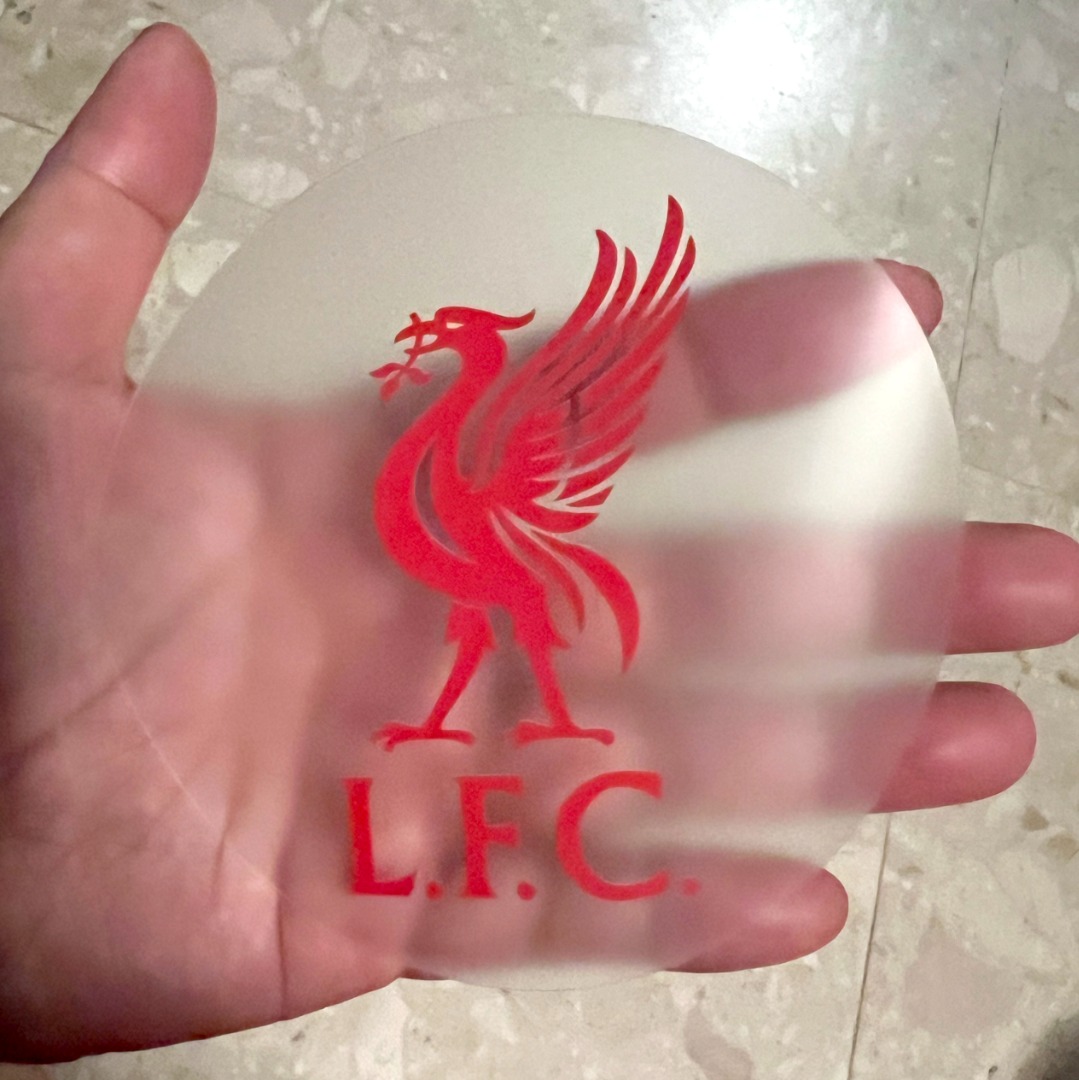 Liverpool Football Club LFC Red Liverbird . Static Cling Car Decal ...