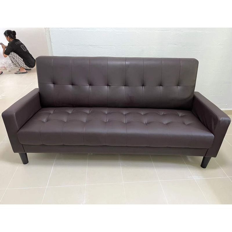 Living room PVC leather sofa COD 2 Seater, Furniture & Home Living ...
