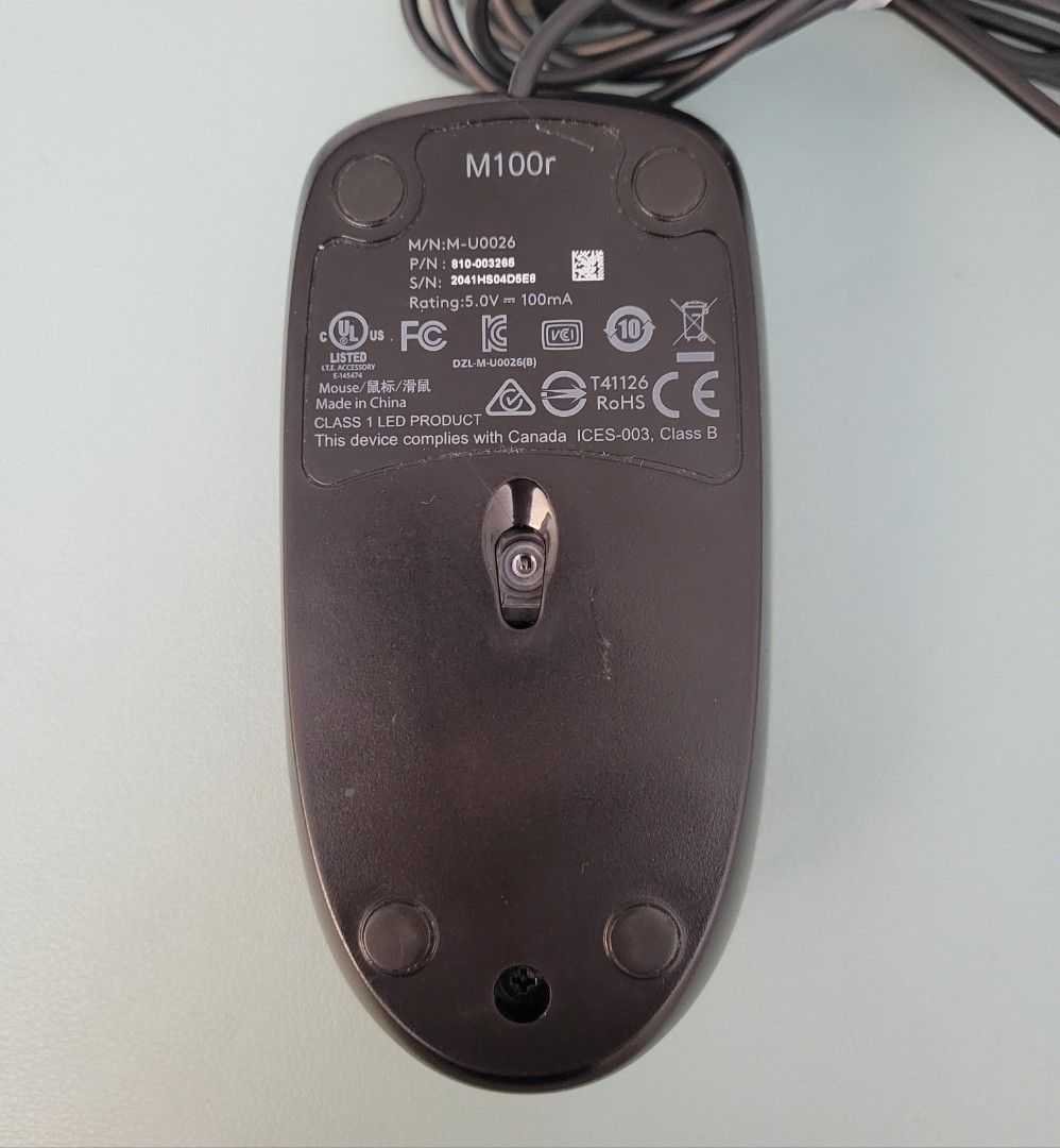 Logitech Mouse有線滑鼠, 電腦＆科技, 電腦周邊及配件, 電腦滑鼠及相關產品 - Carousell