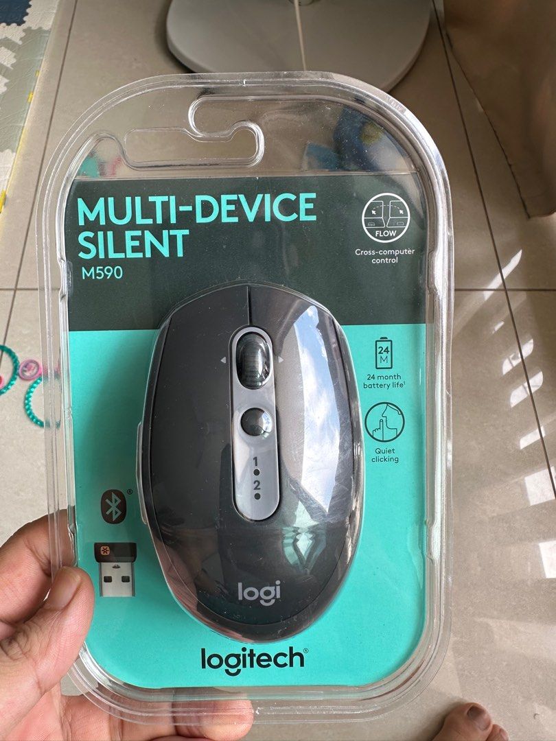 Logitech silent mouse M590, Computers & Tech, Parts & Accessories ...