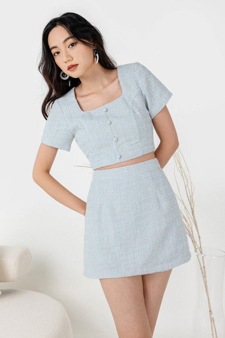 Lovet Chantel Tweed Set, Women's Fashion, Dresses & Sets, Sets or ...