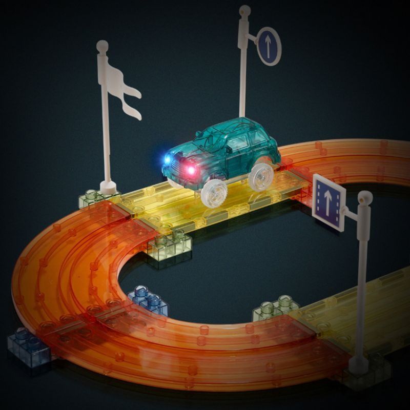 Magnetic Racing Car Track Set Magnet tiles, Hobbies & Toys, Toys ...
