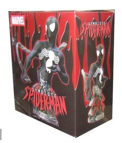Marvel Diamond select symbiote spiderman bust statue by Sam greenwell ...