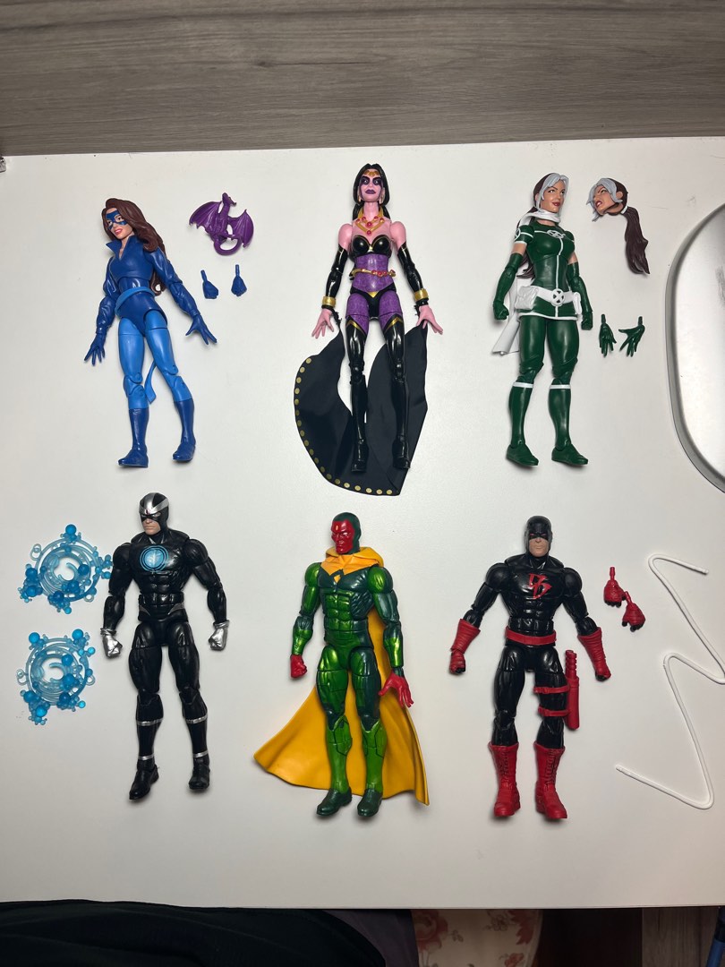 Marvel Legends Shadowcat Kitty Pryde Shiklah Rogue Havok Vision ...