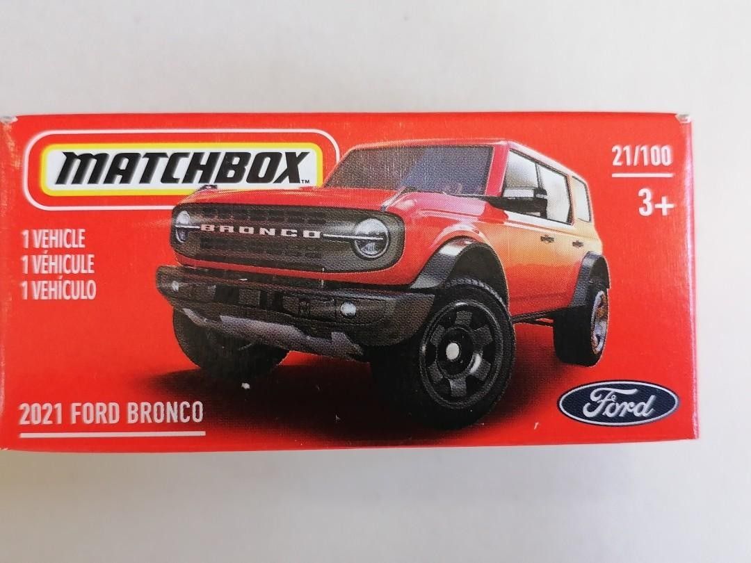 Matchbox 2021 MBX Off-Road 2021 Ford Bronco - Metalflake Maroon - Power Grab box, Hobbies & Toys ...