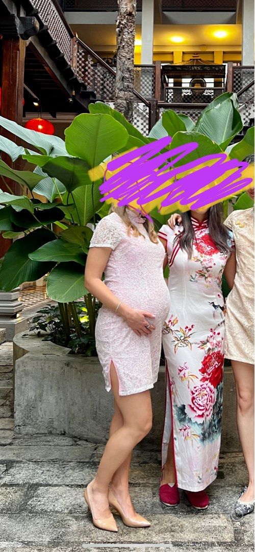 Maternity cheongsam, Women's Fashion, Maternity wear on Carousell