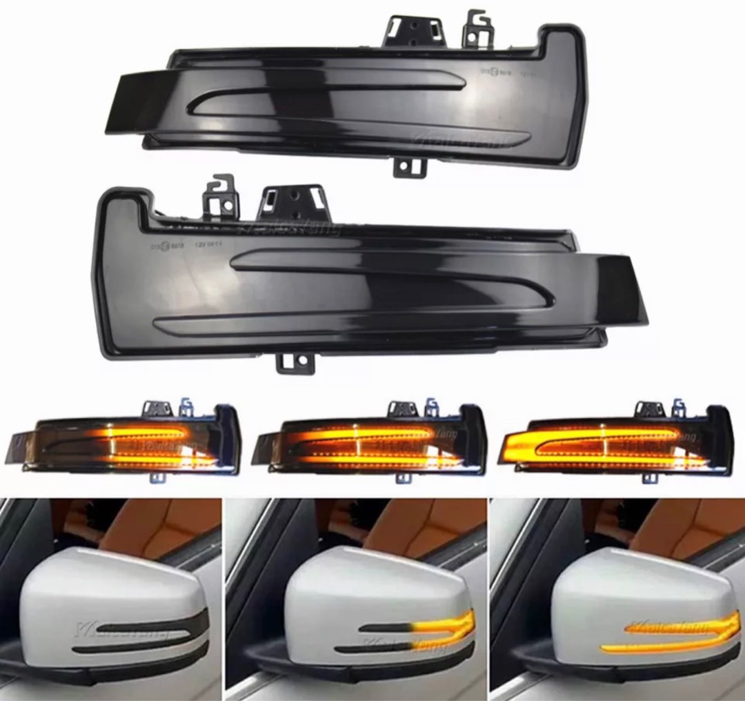 Mercedes Benz Dynamic Sequential LED Turn Signals Side Mirror Indicator ...