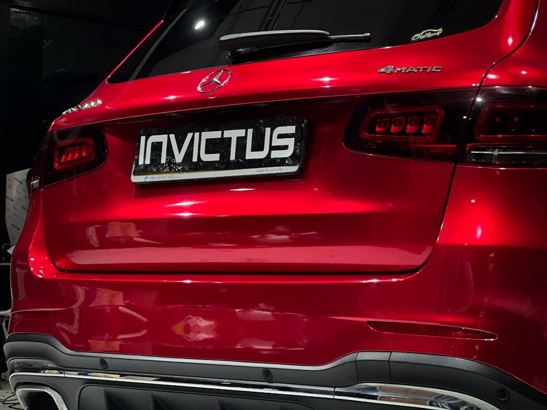 MERCEDES GLC FULL VINYL WRAP - PET SOUL RED, Car Accessories, Car ...