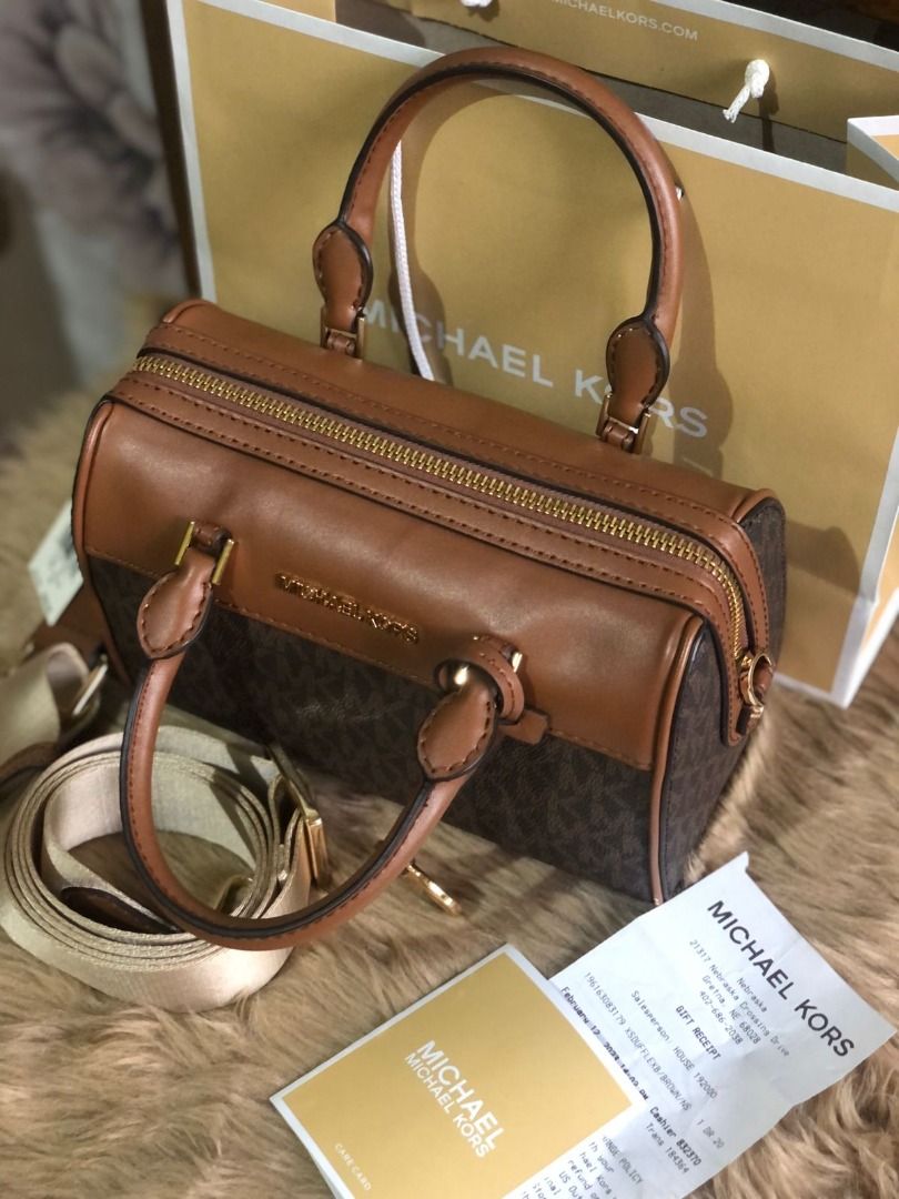 Michael Kors mini duffle bag (extra small) with paper bag, Luxury, Bags ...