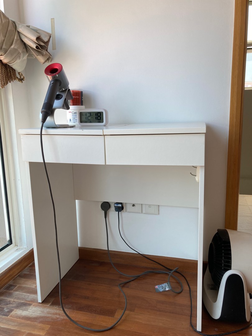 Mini Make Up table with Built in mirror, Furniture & Home Living ...