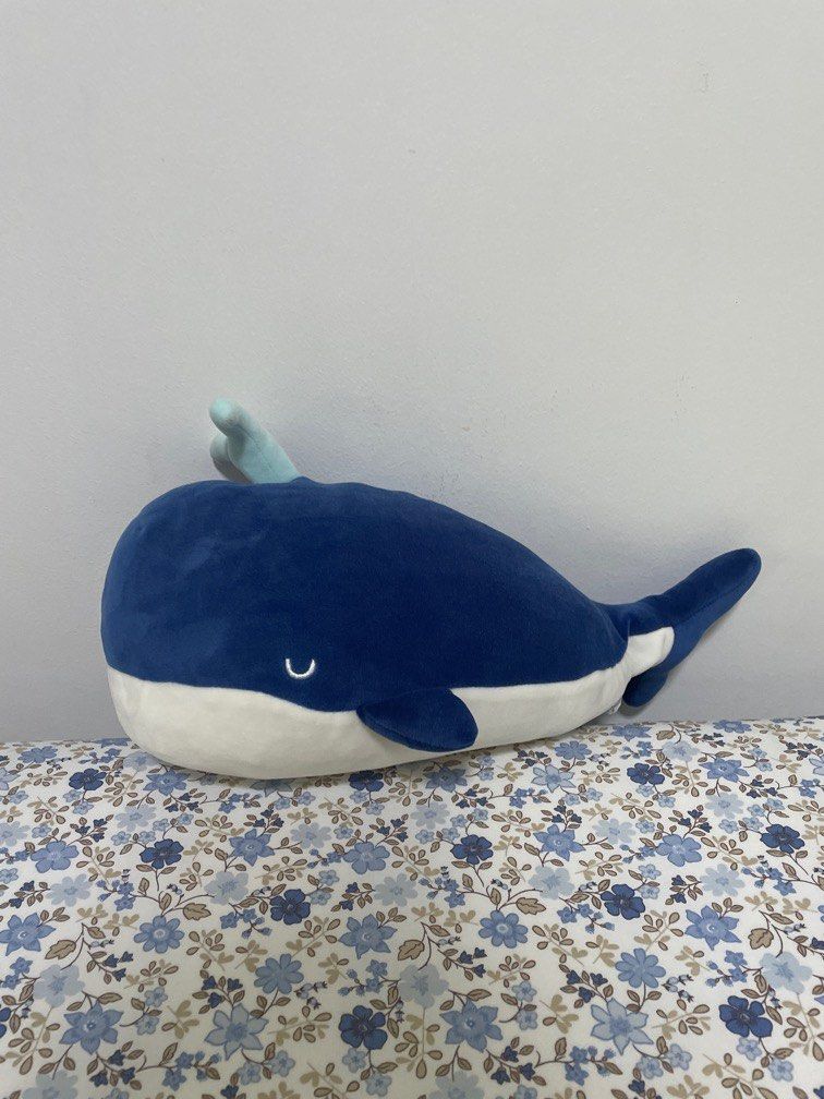 Miniso Blue Whale Softtoy, Hobbies & Toys, Toys & Games on Carousell