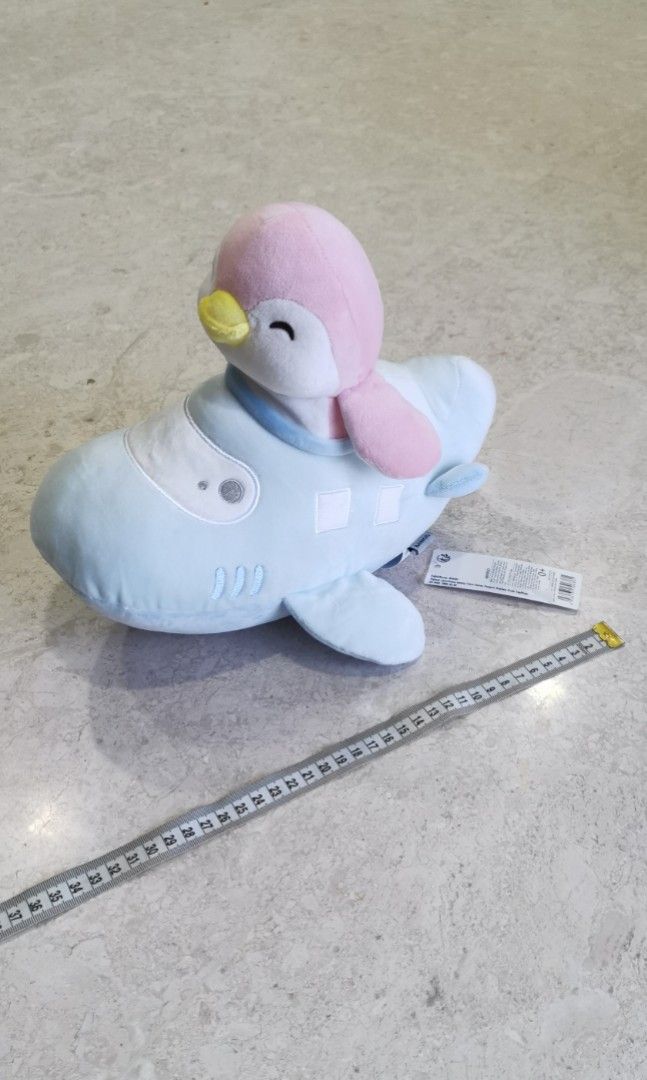 Miniso Plush Penguin Aeroplane airplane doll stuffed animals, Hobbies ...