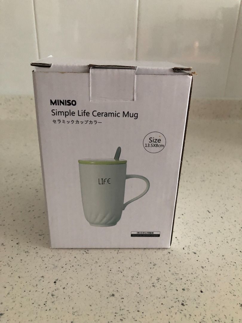 Miniso Simple Life Ceremic Mug, Food & Drinks, Beverages on Carousell