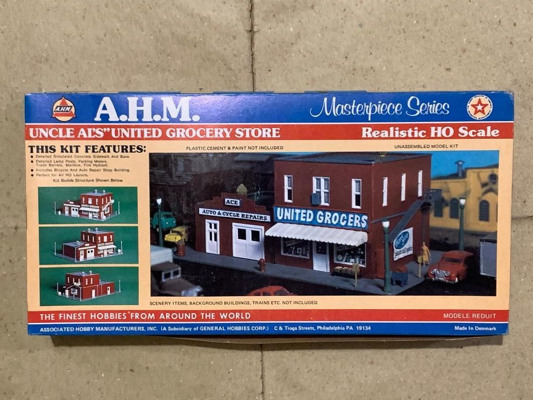 Model Kit: AHM HO Scale: Uncle Al's UNITED Grocery Store Buildings ...