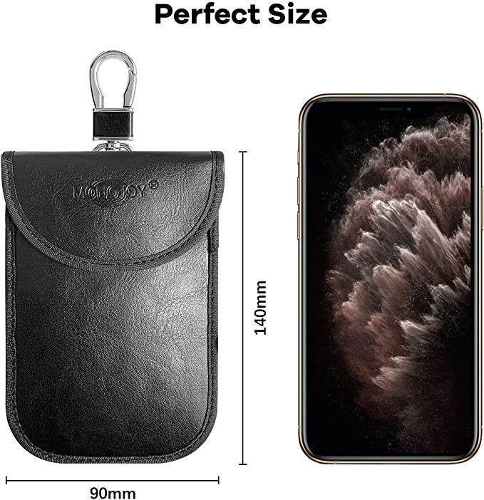 MONOJOY RFID Pouch Faraday Bags: Faraday Bag for Key Fob RFID Blocking ...