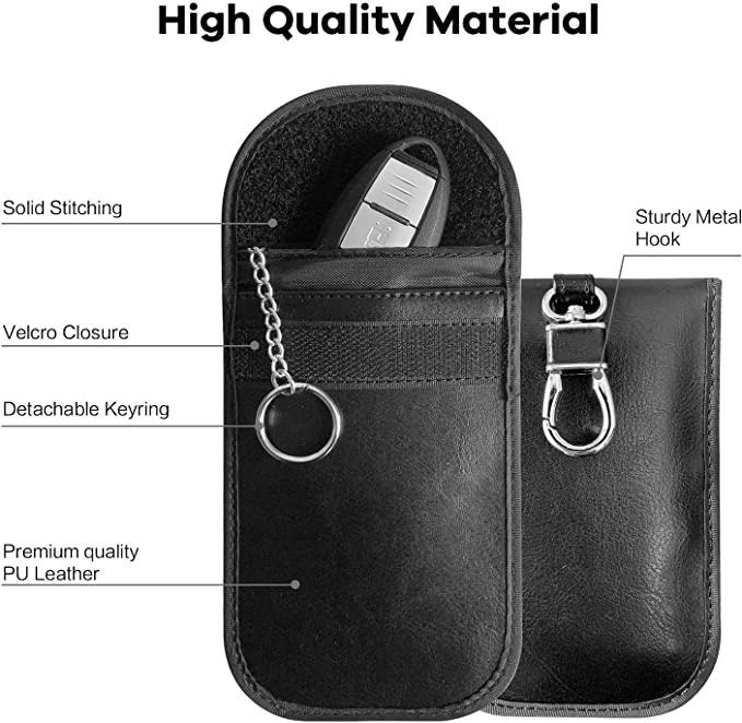 MONOJOY RFID Pouch Faraday Bags: Faraday Bag for Key Fob RFID Blocking ...