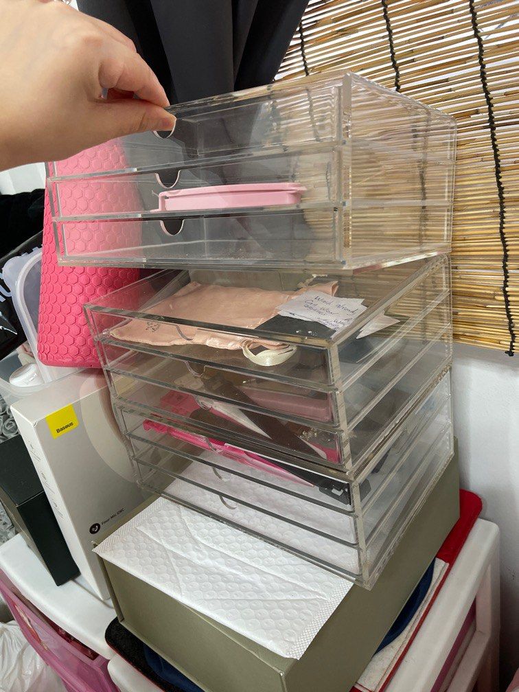 Muji acrylic drawers desktop, Furniture & Home Living, Home Improvement ...