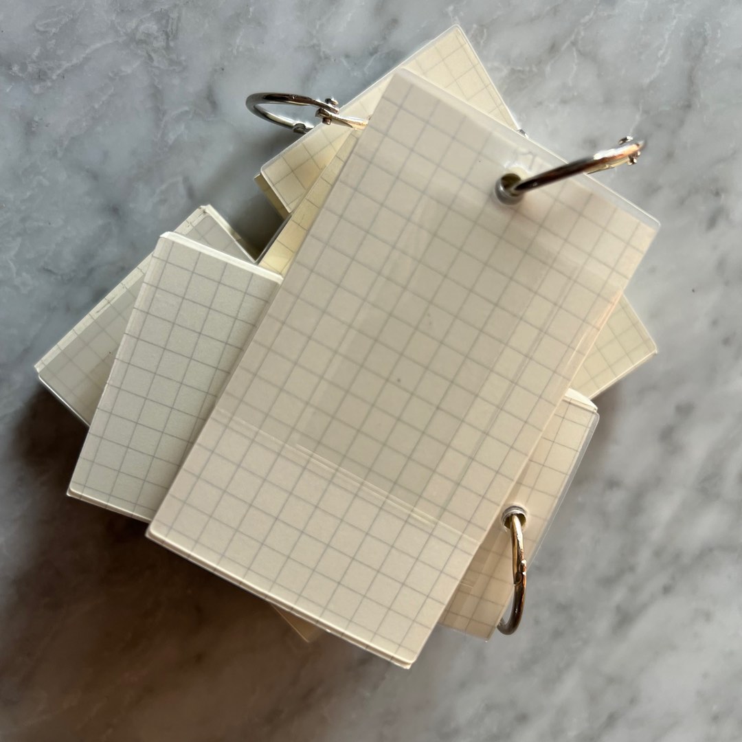 Muji inspired flashcard set, Hobbies & Toys, Stationary & Craft, Other ...