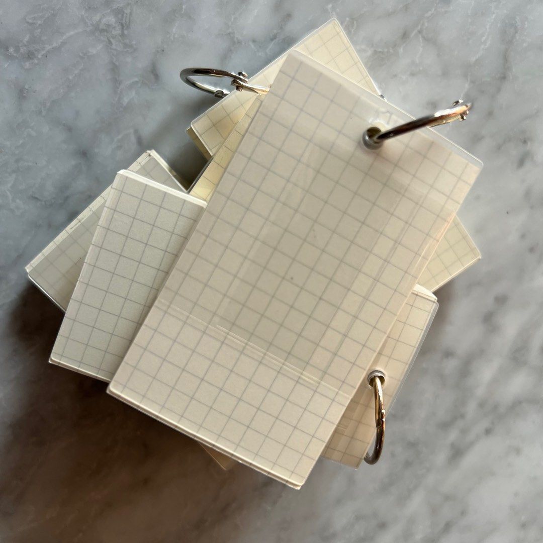 Muji inspired flashcard set, Hobbies & Toys, Stationary & Craft, Other ...