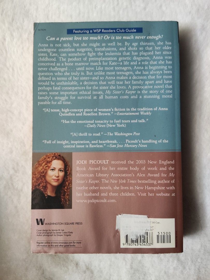 My Sister's Keeper by Jodi Picoult, Hobbies & Toys, Books & Magazines ...