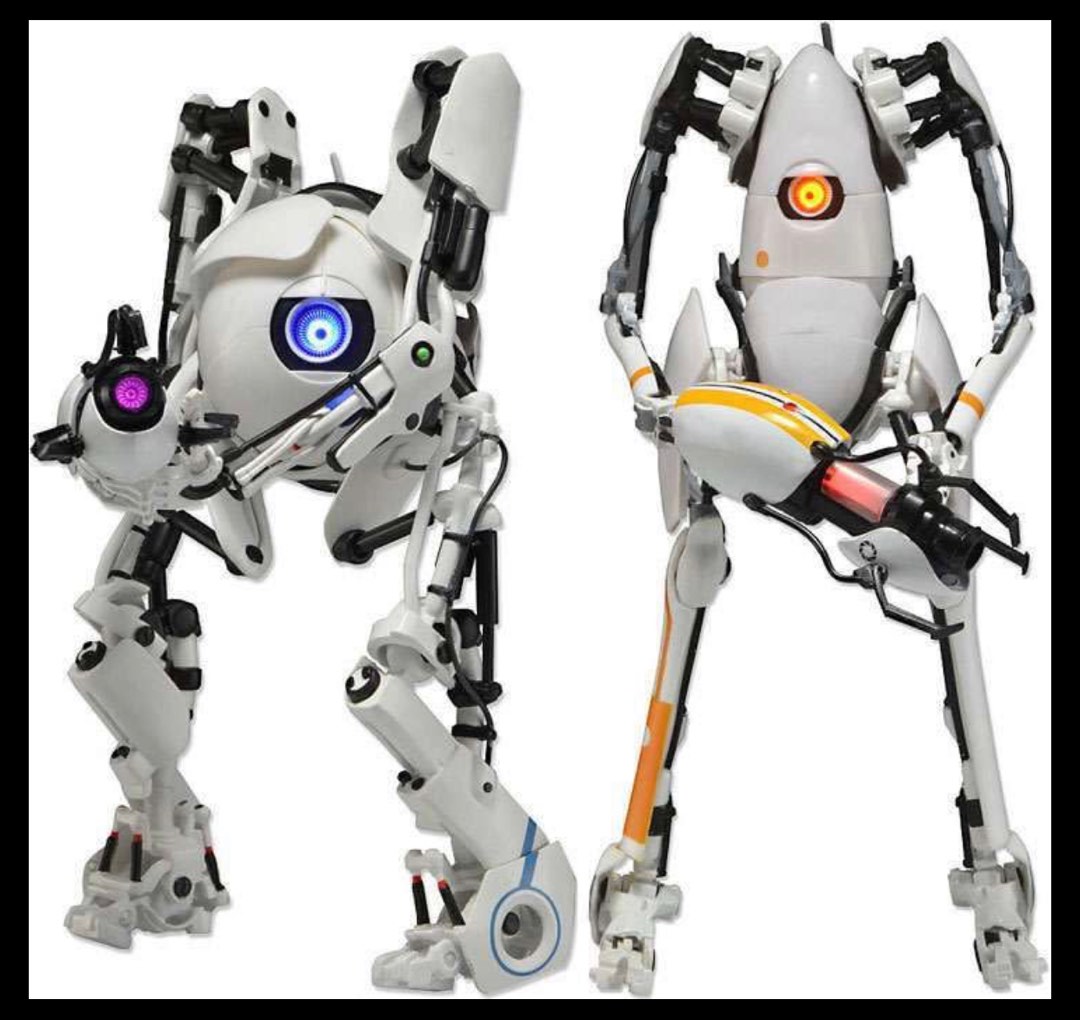 Neca Portal 2 P-Body and Atlas Figure Lab Science labs Valve, Hobbies ...