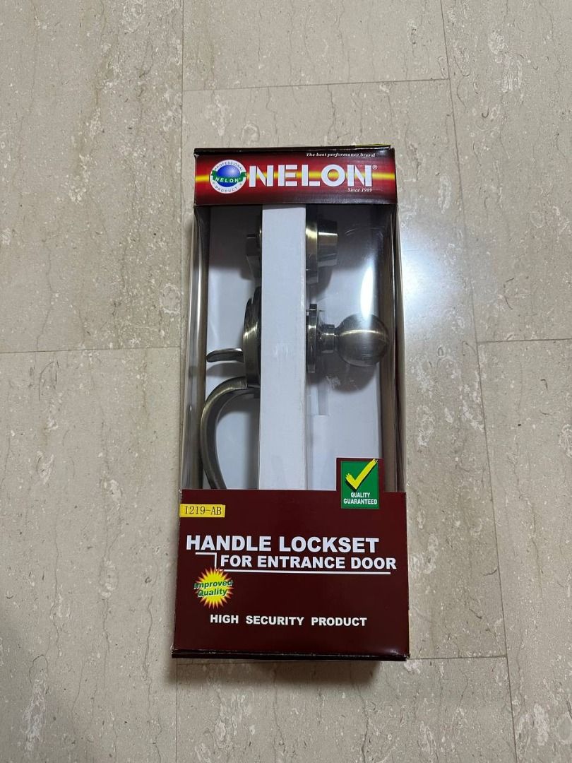 NELON Grip Handleset - Knob 1219 (Main Door Lock / Entrance Door Lock ...