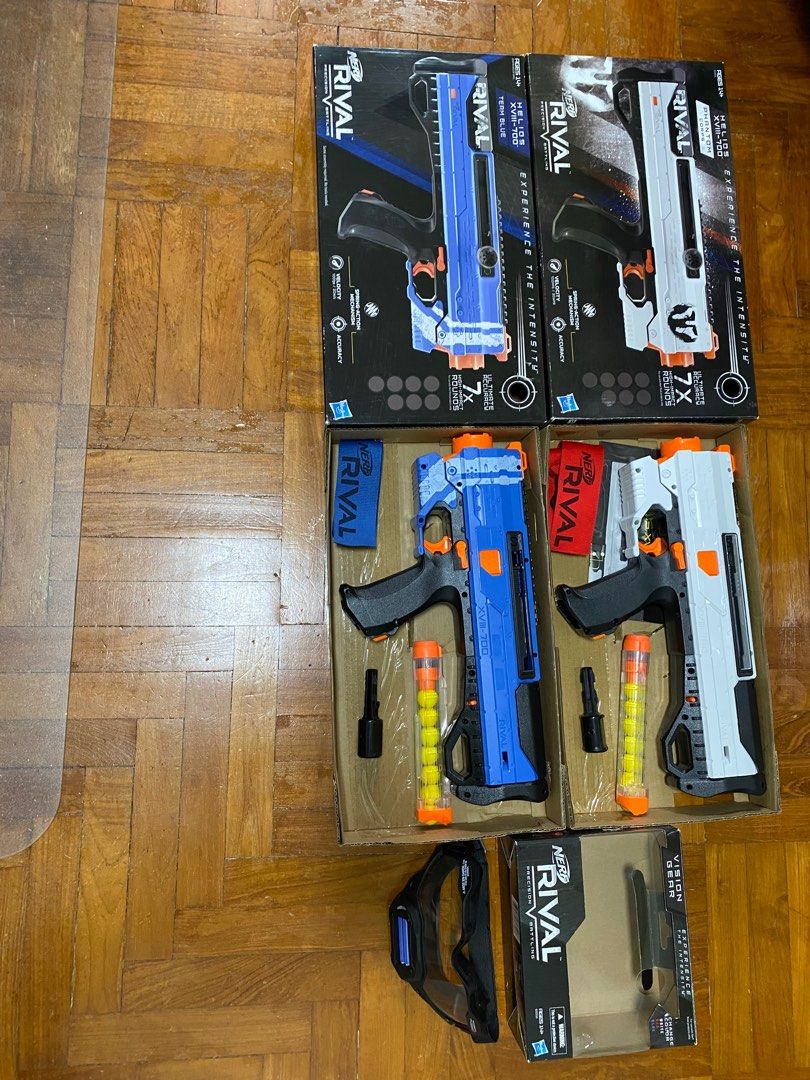 Nerf Rival Helios VXIII-700 & Vision Gear, Hobbies & Toys, Toys & Games on Carousell