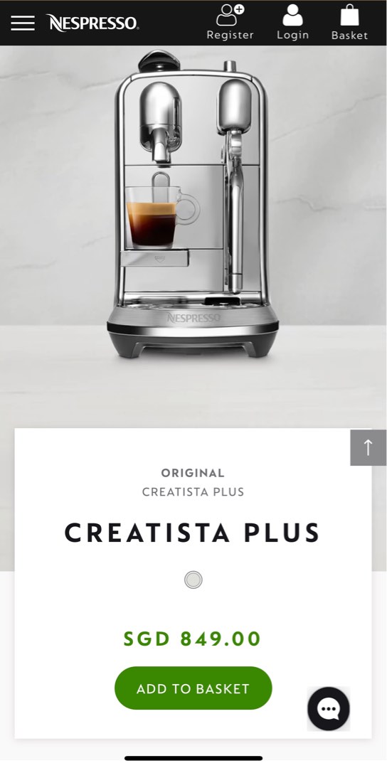 Nespresso creatista plus, TV & Home Appliances, Kitchen Appliances ...