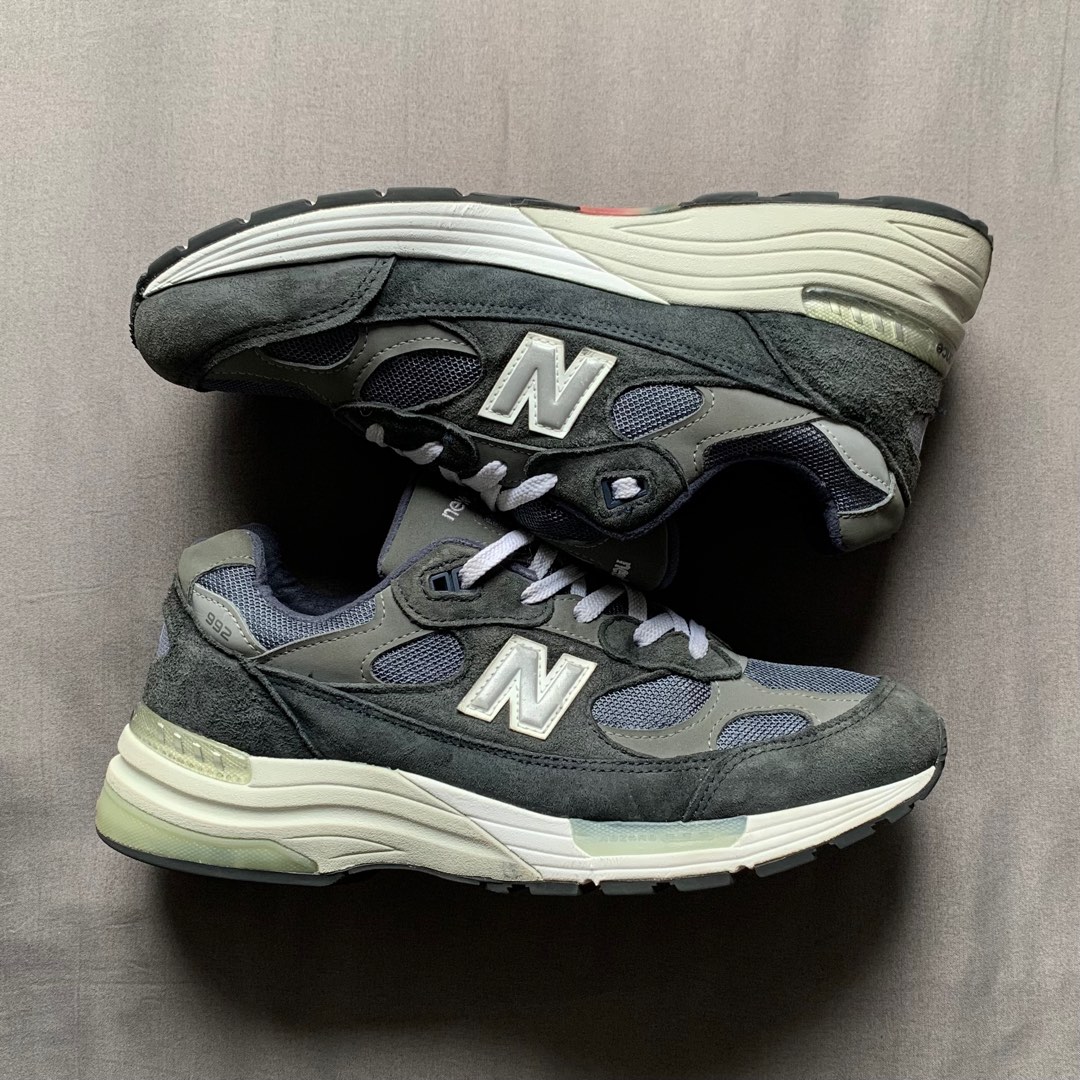 New Balance 992 Navy Grey, Men's Fashion, Footwear, Sneakers on Carousell