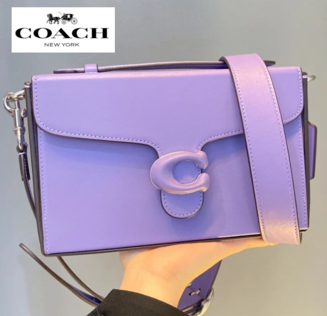 New Coach Original Purple Limited Collection 3 Way Wearing COATED ...