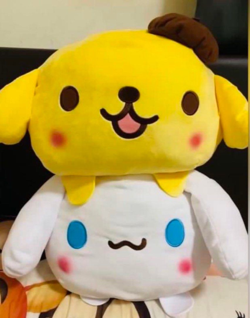 NEW SEGA Sanrio Pompompourin, Cinnamonroll Lying down Plush Toys ...