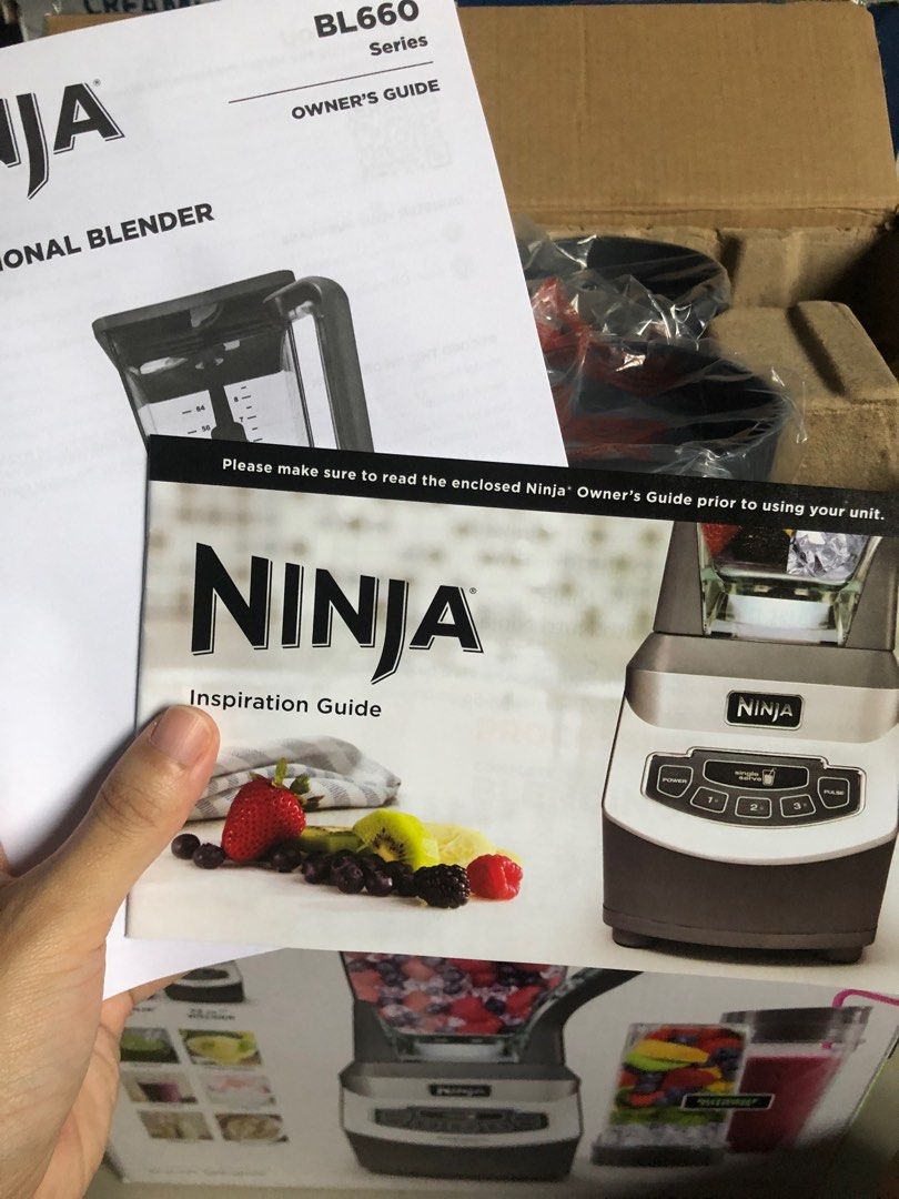 Ninja Professional Blender and Nutri Ninja Cups Brandnew Open Box 110v ...