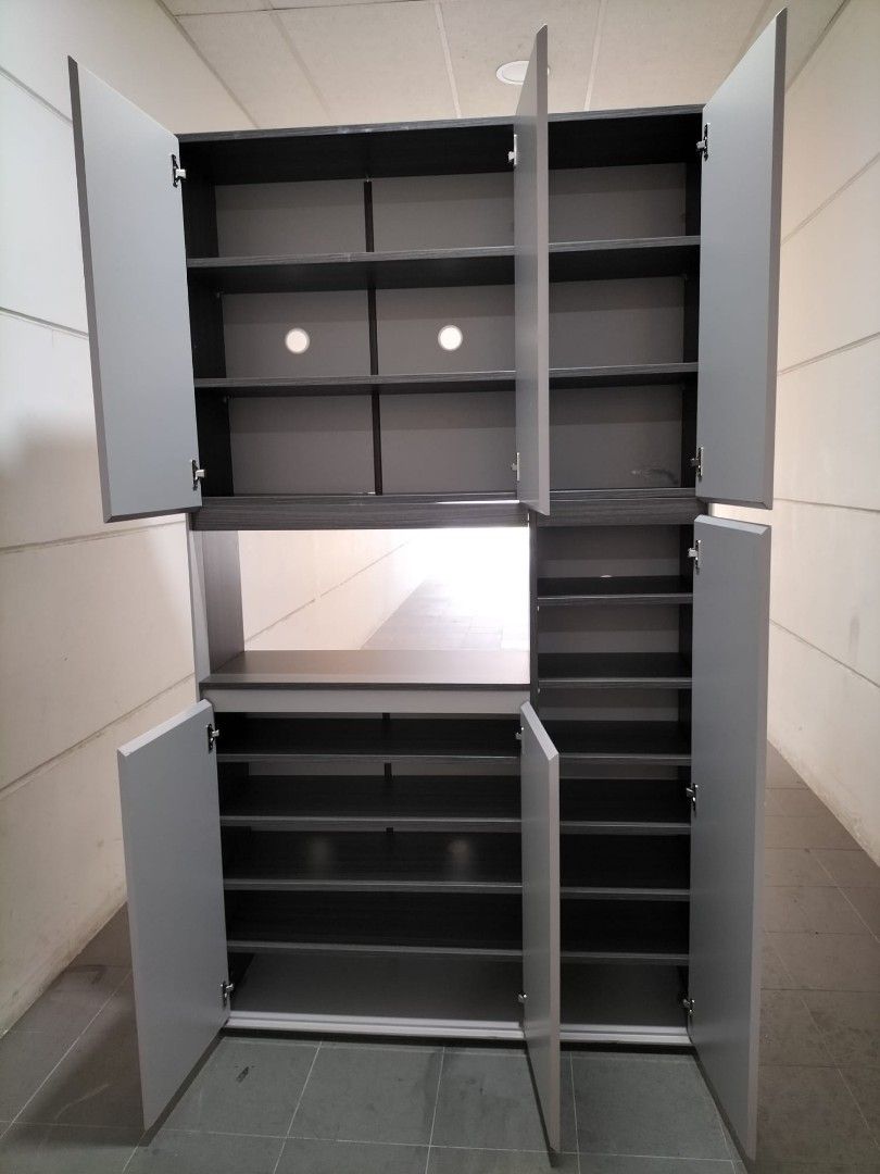 NIVERON 1.2M Shoe Cabinet in GREY, Furniture & Home Living, Furniture ...