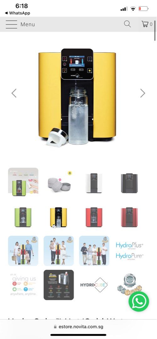 Novita Hydrocube Hot/Cold Water Dispenser W29, TV & Home Appliances ...
