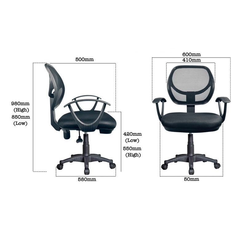 Office Chair /Nylon Leg Office Chair/ Steel Leg Office Chair /Study ...