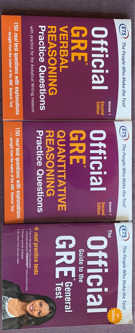 Official GRE Textbook set, Hobbies & Toys, Books & Magazines, Textbooks ...